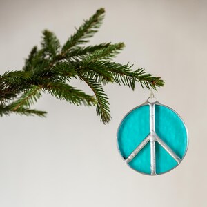 Peace Sign Christmas Ornament - Etsy