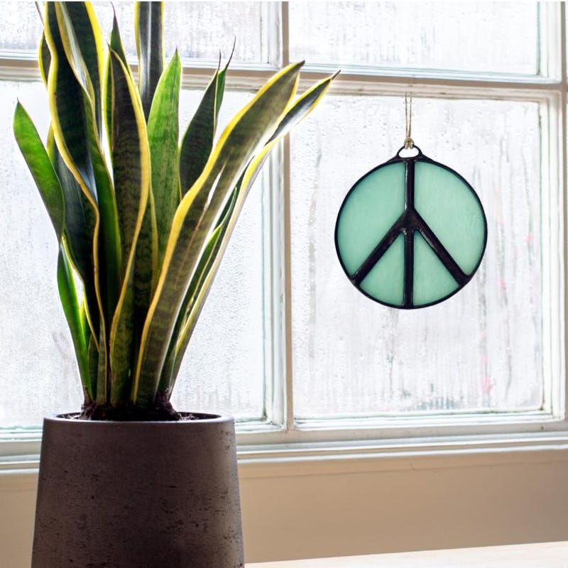 Peace Sign Stained Glass - Etsy