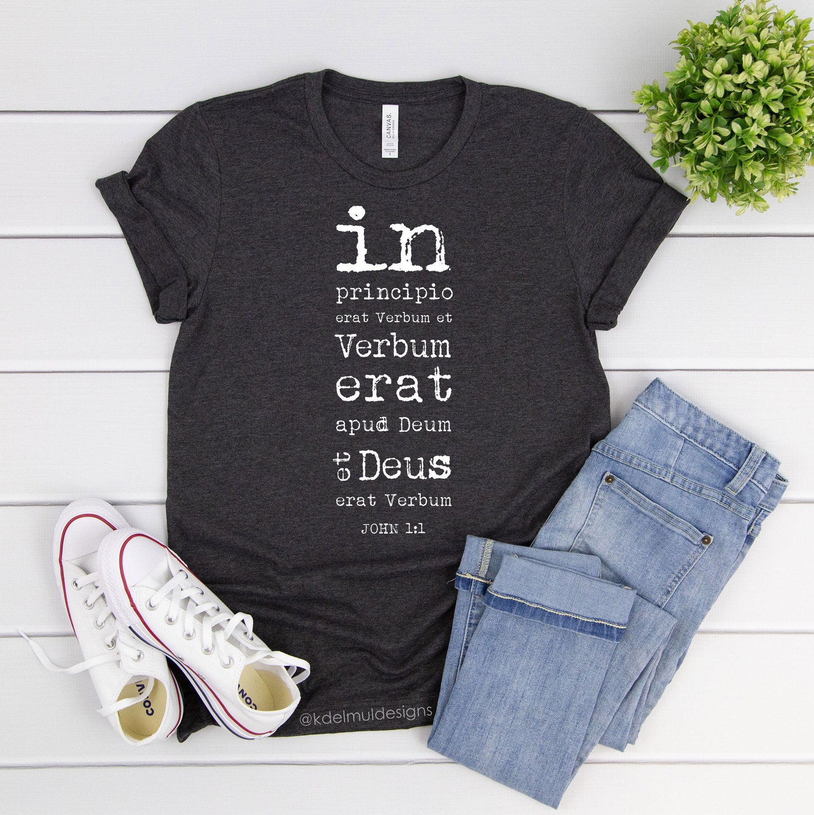 Latin John 1:1 T-shirt, CC T-shirt, Latin Shirt, Classical ...