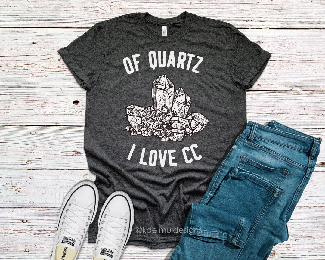 T-shirt Of Quartz I Love CC, raglan, chemise Conversations classiques ...