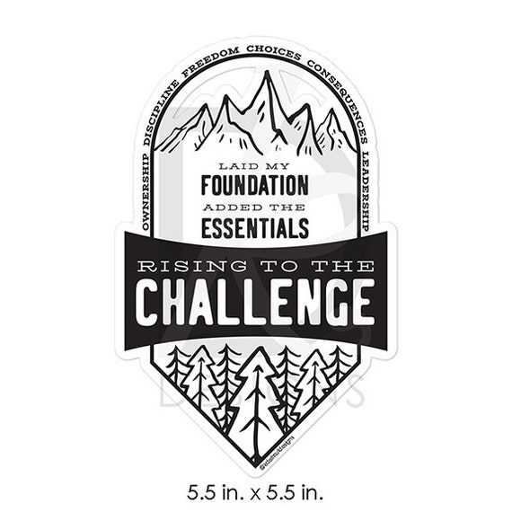 Challenge A Sticker CC Classical Conversations Graduation - Etsy