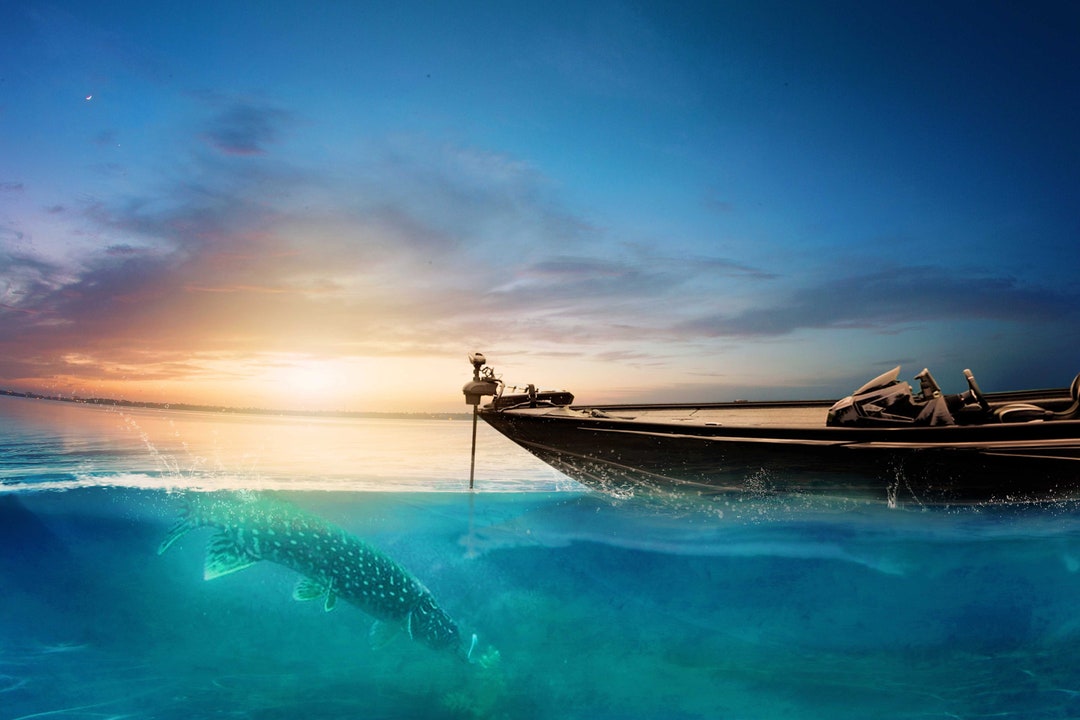 Fishing Digital Backdrop - Etsy