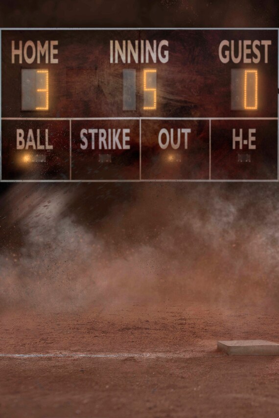 Scoreboard Sports Digital Layered Background - Etsy