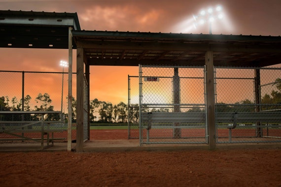 Baseball Dugout Backdrop