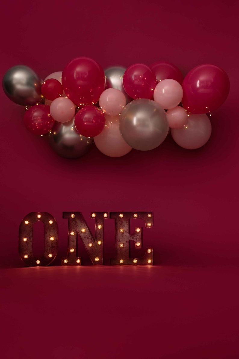 One Pink Digital Backdrop - Etsy