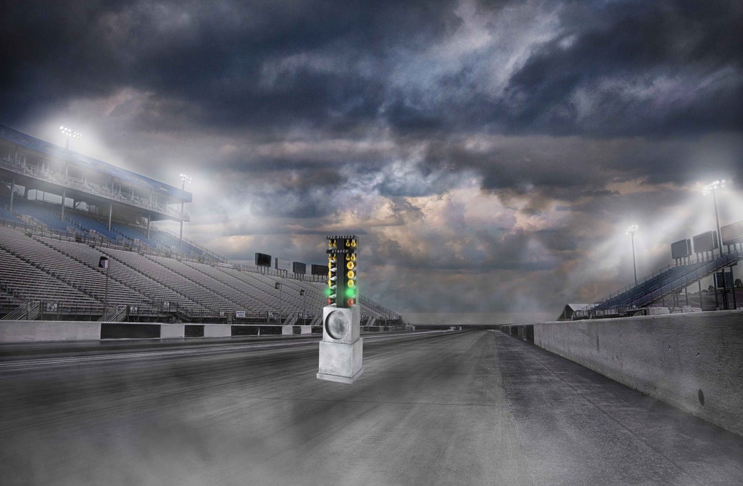 Dragstrip PSD Digital Backdrop - Etsy