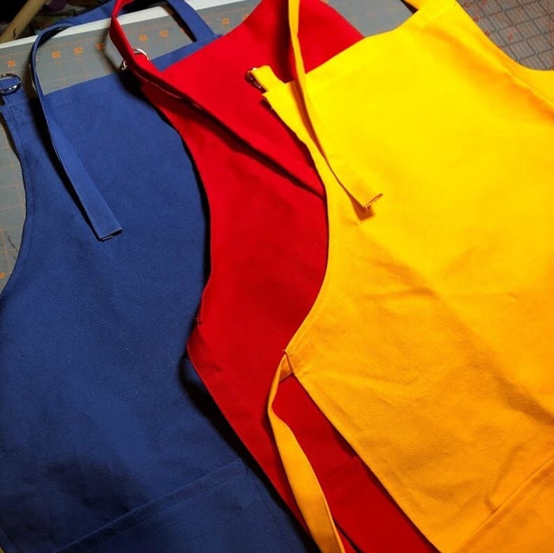 Holographic Skull Apron - Heavy Duty Adjustable Canvas Apron - Etsy