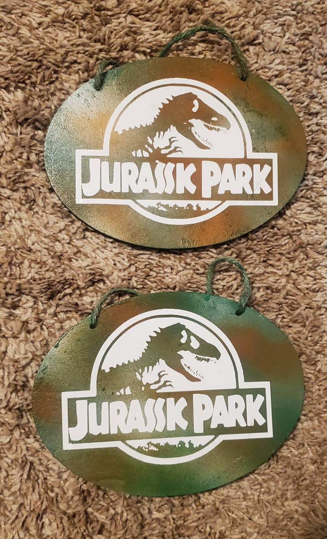 Handmade Hanging Wooden Jurassic Park Sign! - Etsy