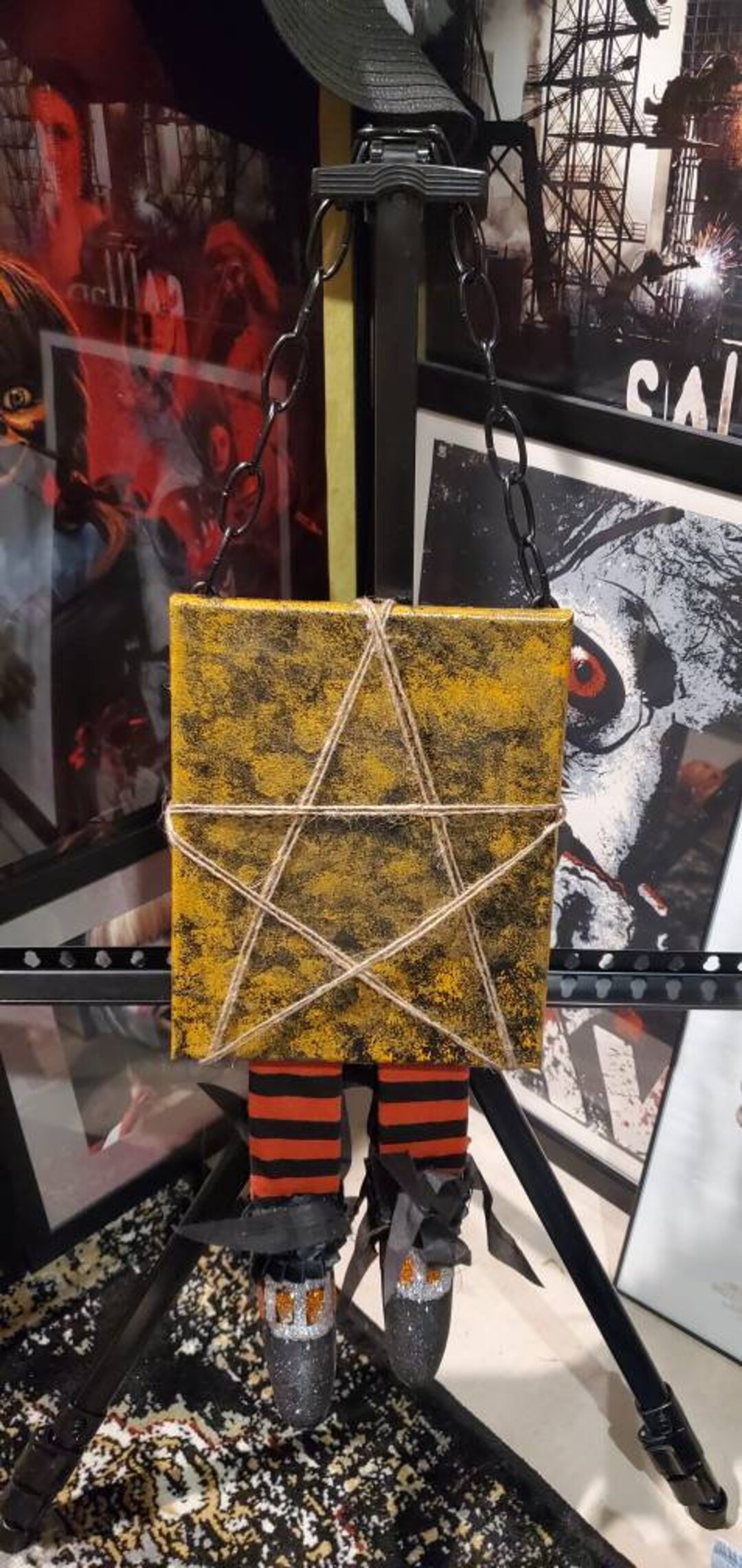 One of a Kind 3D Witch Pentagram Painting !! - Etsy