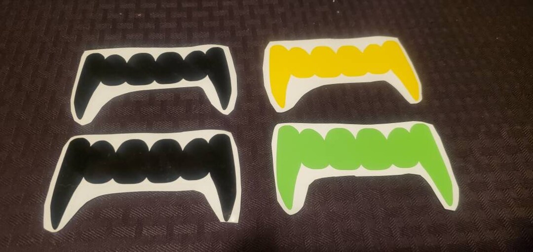 Handmade Large and Small Vampire Fang Decal Stickers - Etsy