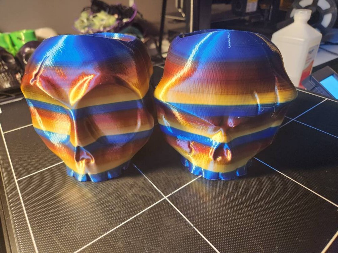 3D Printed Skull Planter - Etsy