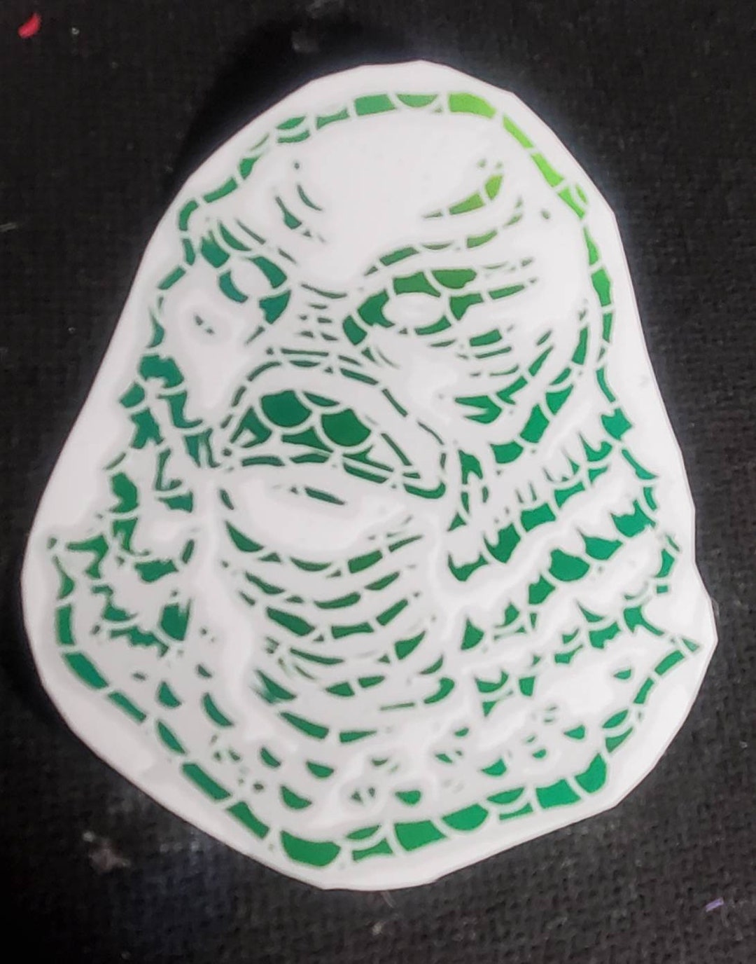 Metallic Handmade Creature From the Black Lagoon Sticker Decal - Etsy