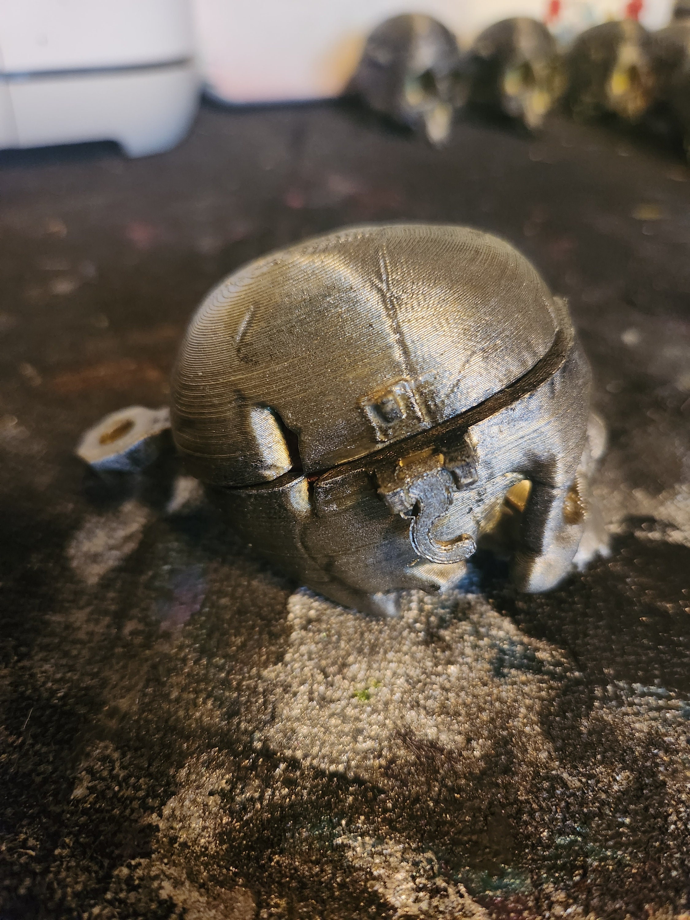 3D Printed Fully Articulated Skull Box - Etsy