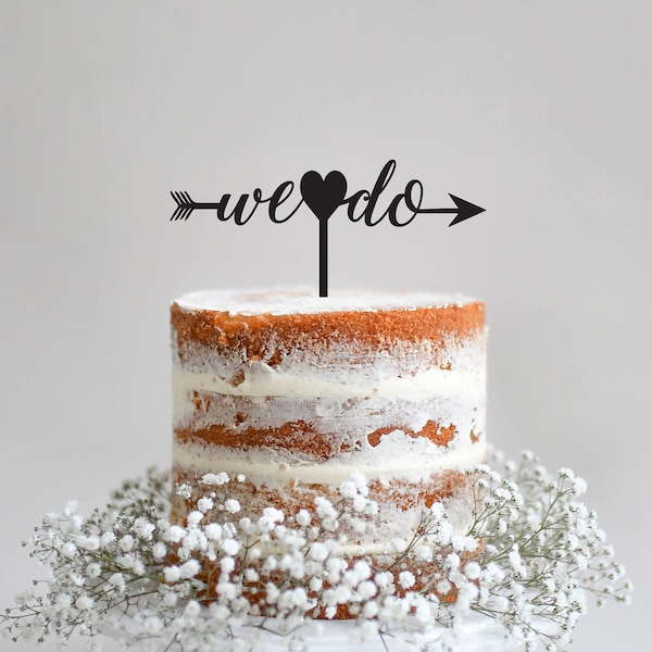 We Do Cake Topper - Etsy UK