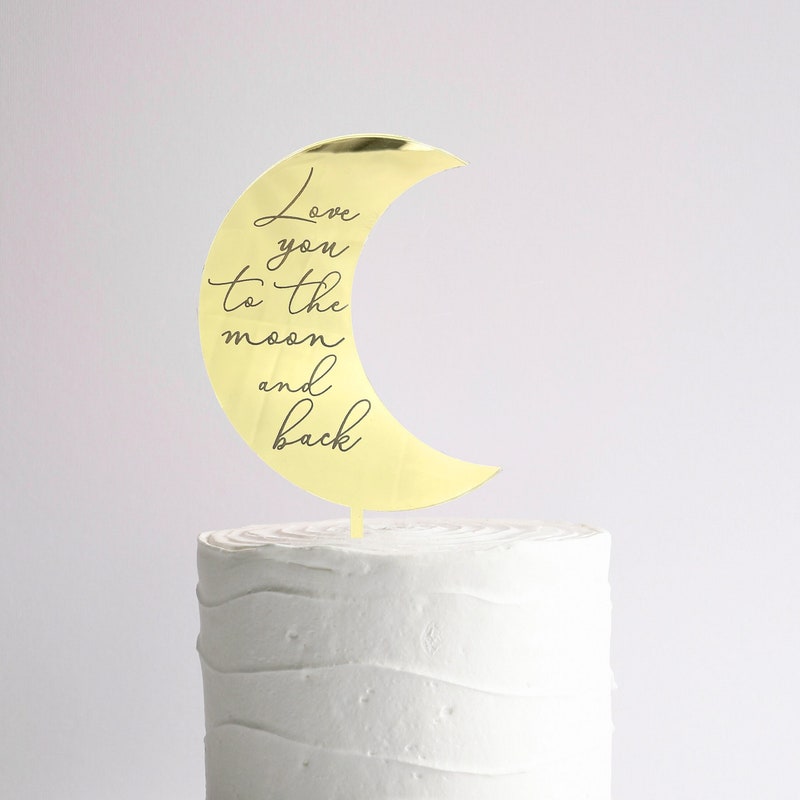 Moon Cake Topper - Etsy Australia