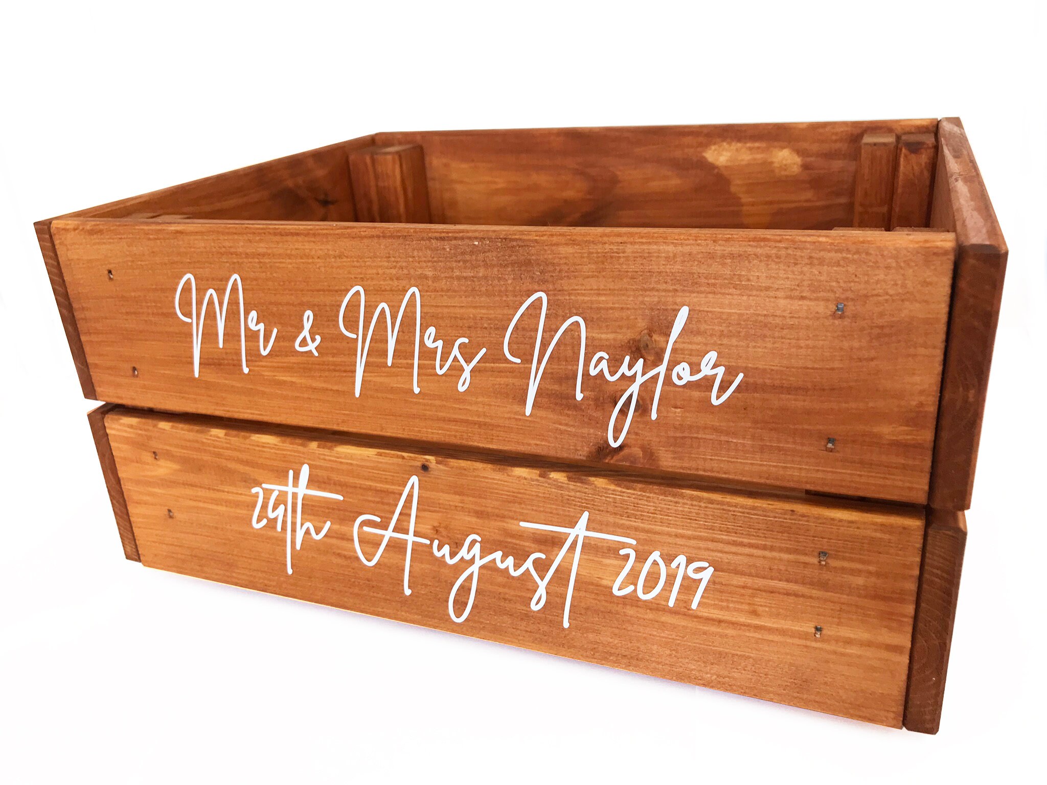 Personalised Wedding Crate Wedding Hamper Personalised - Etsy