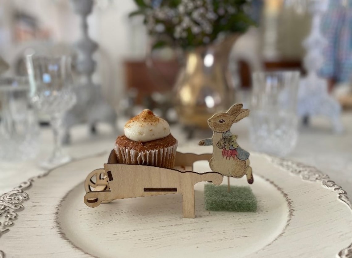 Multi-pack Peter Rabbit Wheelbarrow Cupcake Holders Wooden - Etsy Canada
