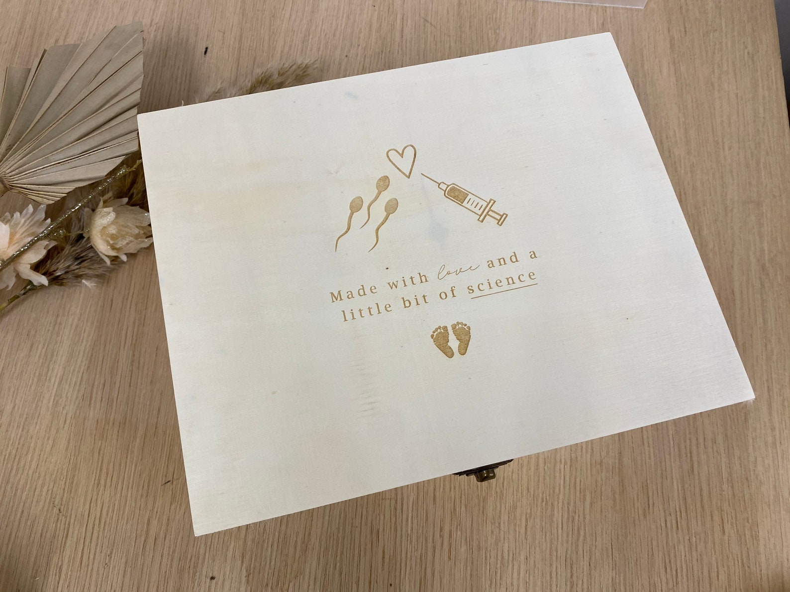 IVF Journey Wooden Keepsake Memory Box Love and Science - Etsy