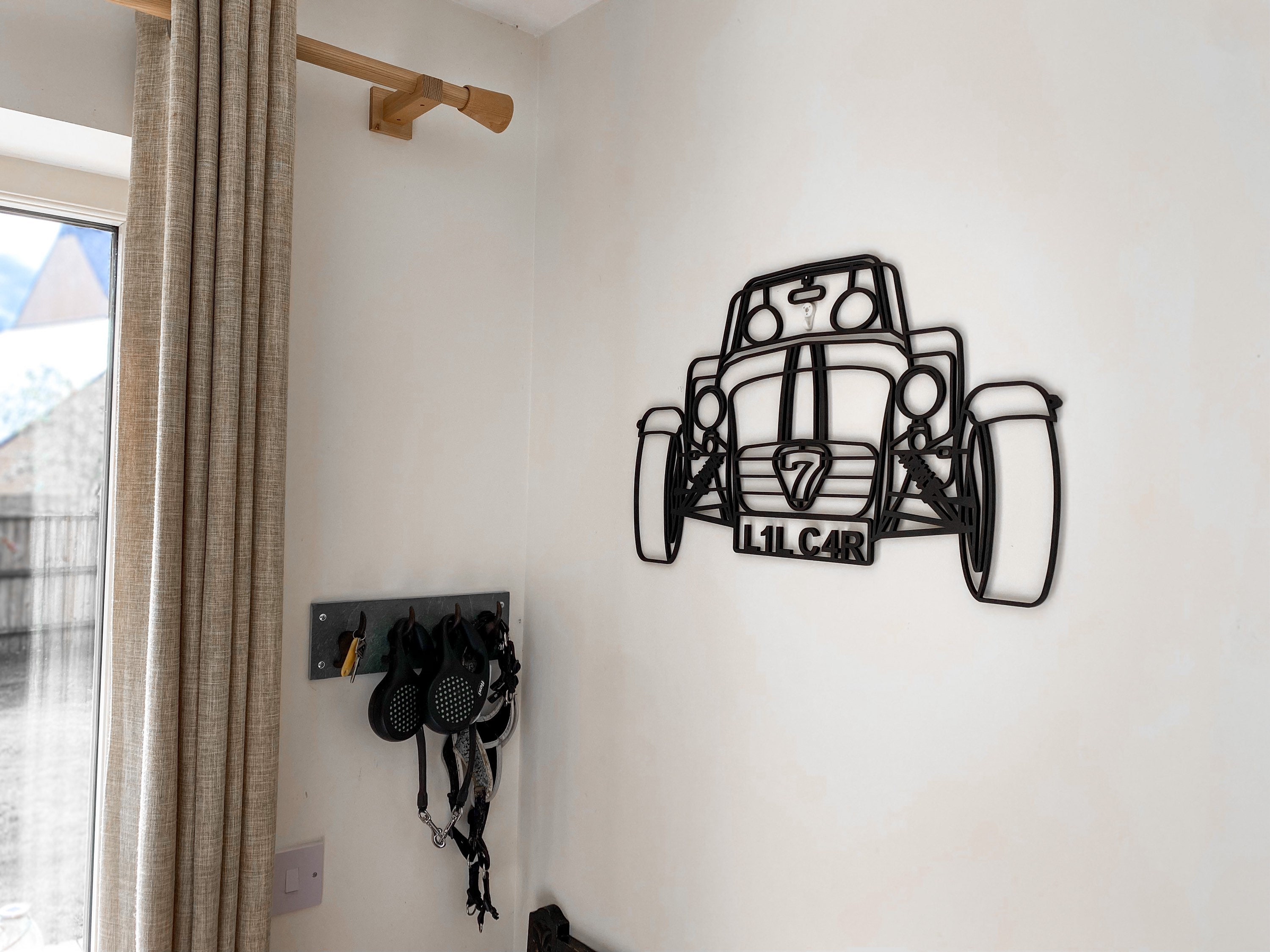 Caterham 7 Wall Art Line Drawing 3D Wooden Cut Out - Gold - Copper ...