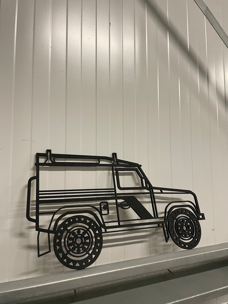 Land Rover Defender 90 Tdi Wall Art Line Drawing 3D Wooden Cut - Etsy