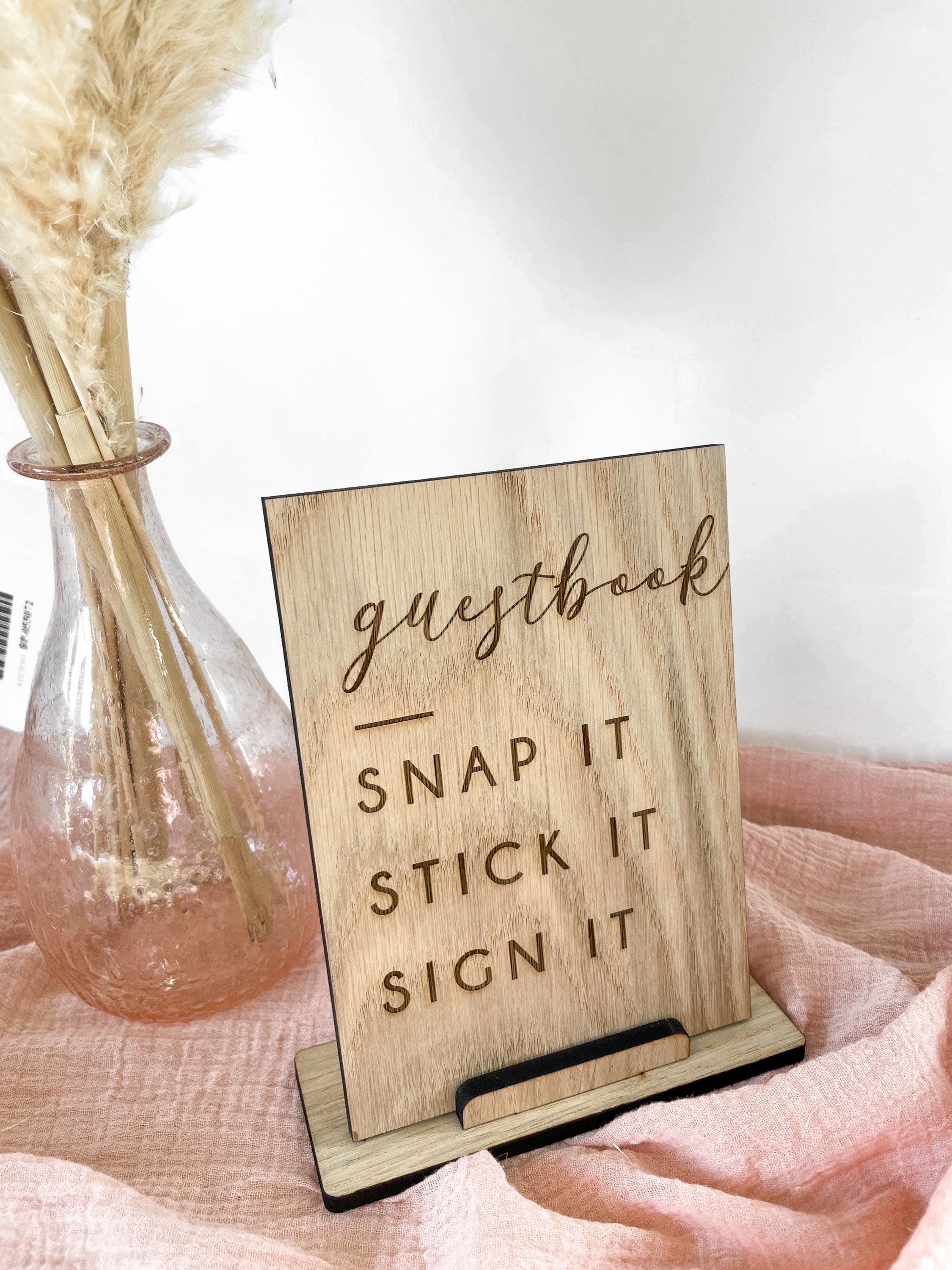 Photo Wedding Guest Book Sign Snap It Stick It Sign It - Etsy UK