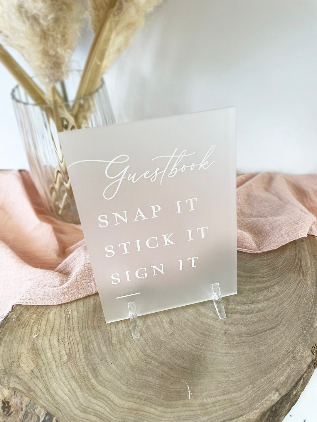 Photo Wedding Guest Book Sign Snap It Stick It Sign It - Etsy UK