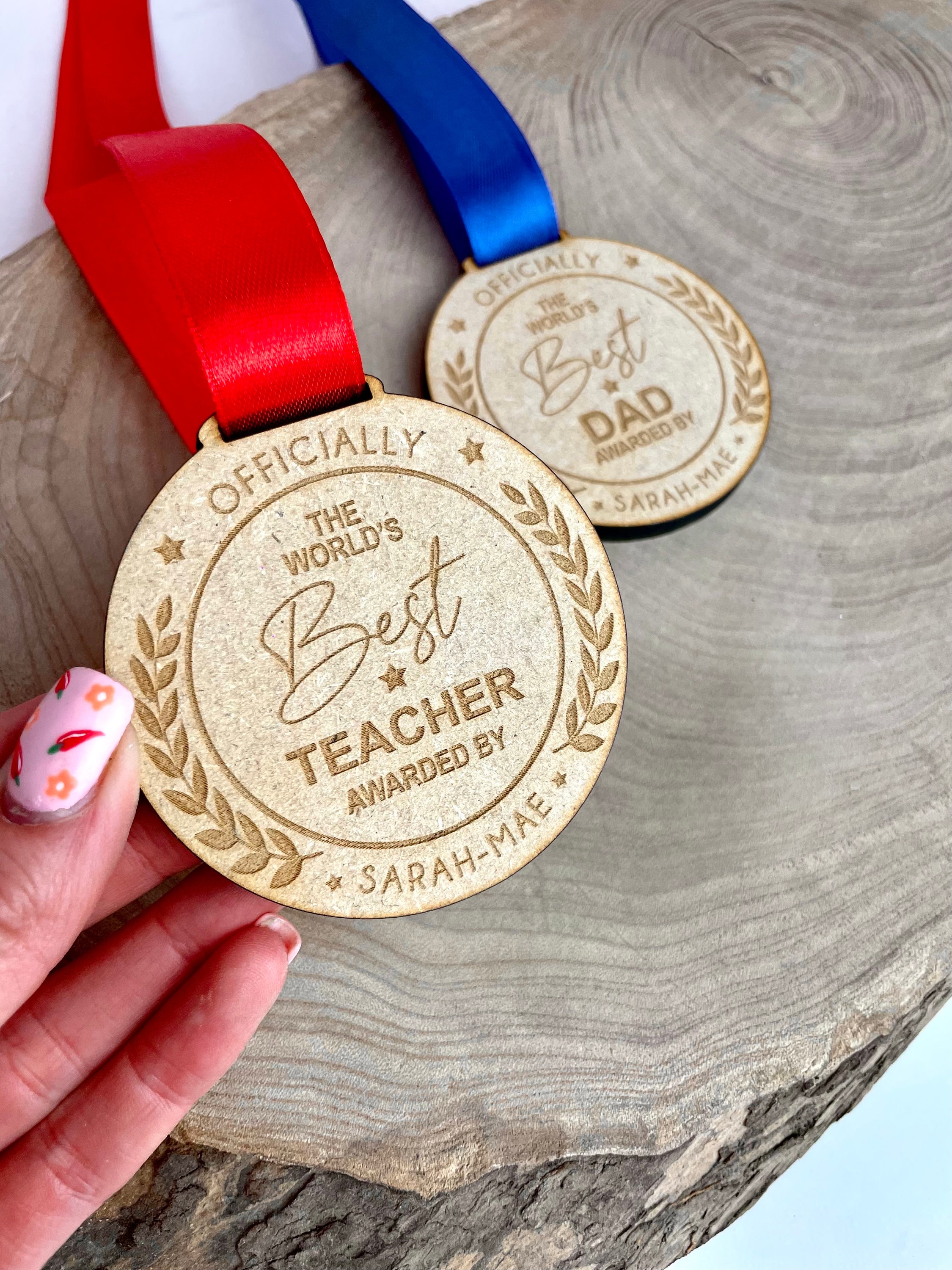 Father’s Day Gift - World’s Best Dad Medal Novelty Award Gift - for Him ...