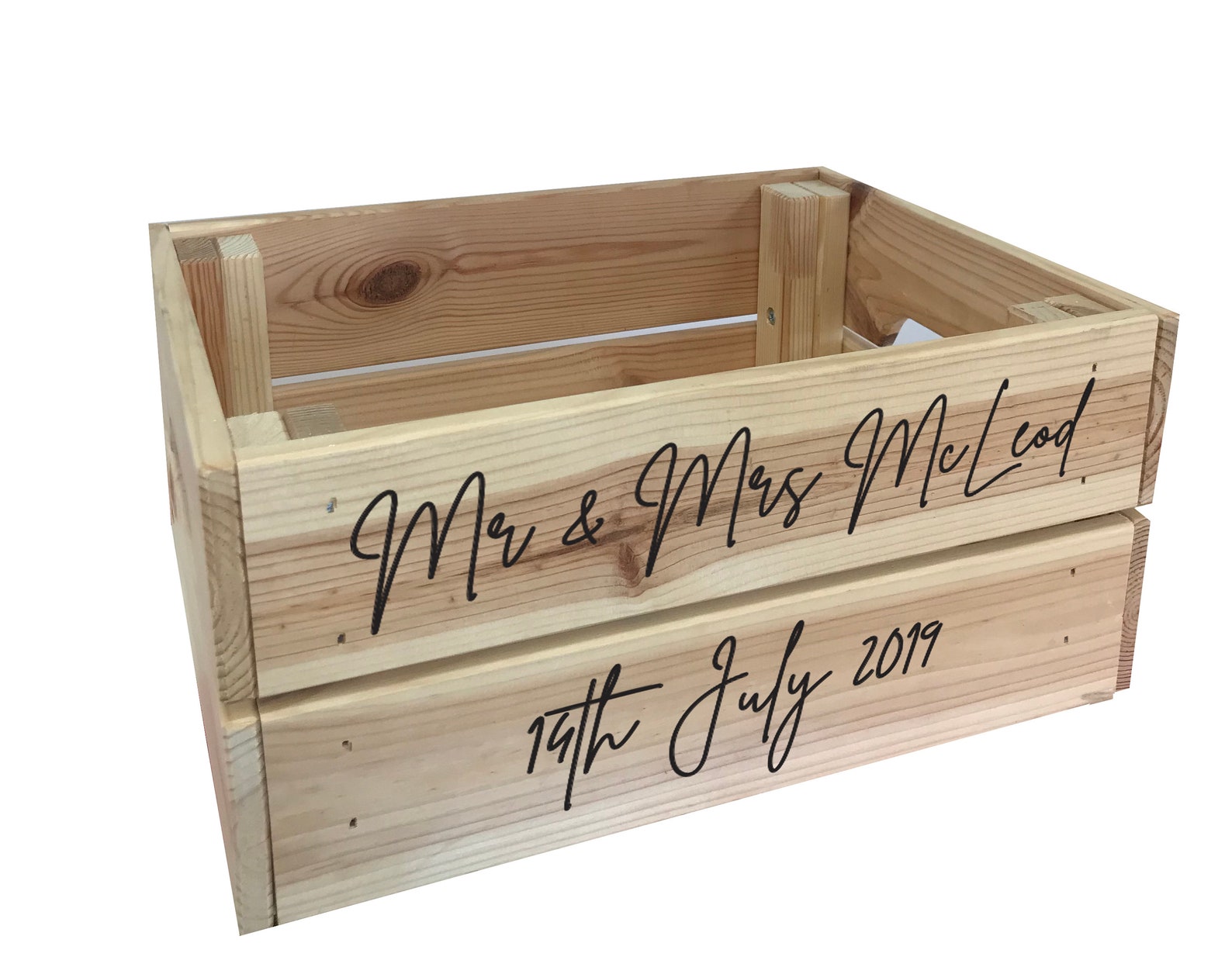 Personalised Wedding Crate Wedding Hamper Personalised - Etsy