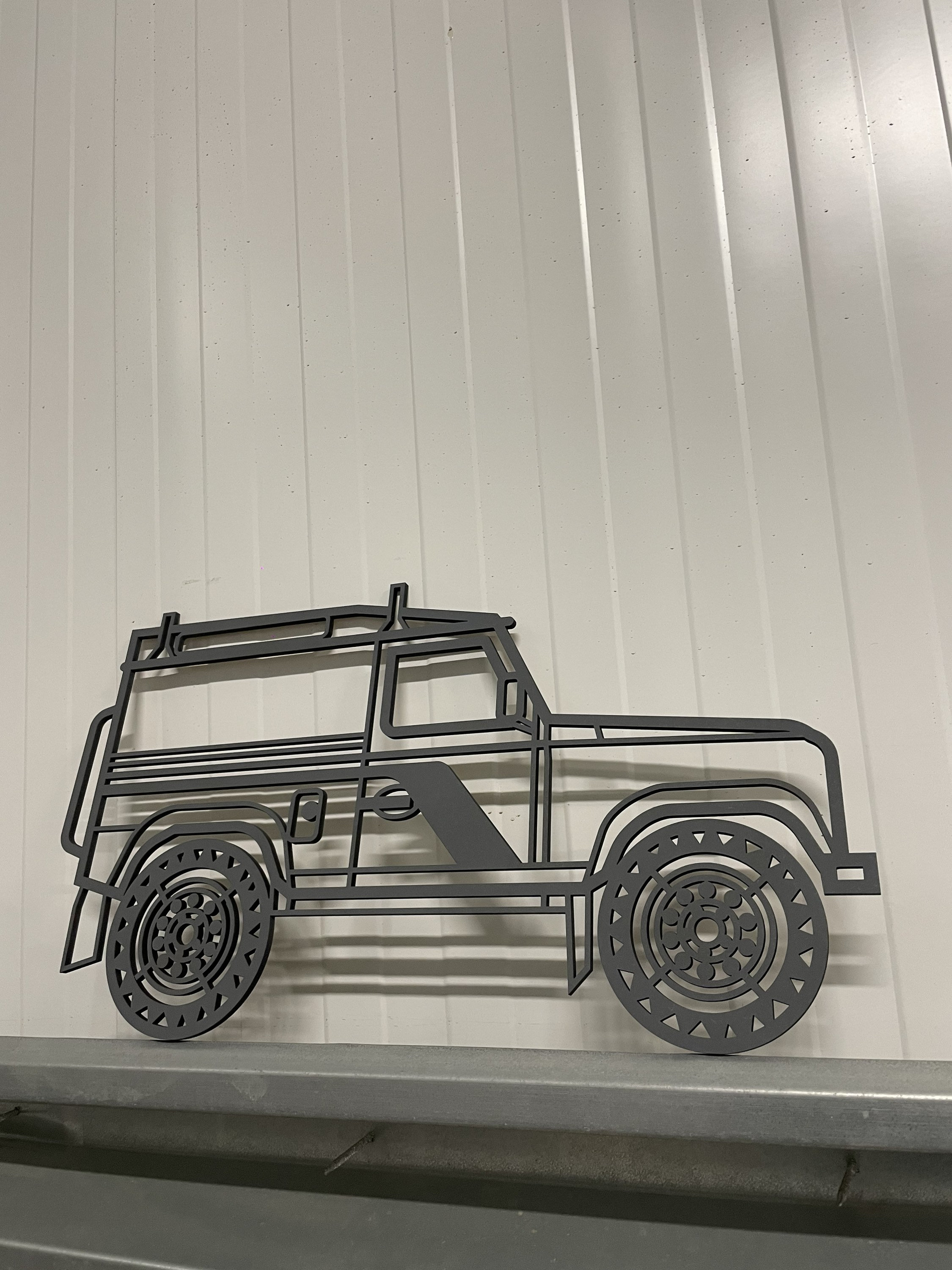 Land Rover Defender 90 Tdi Wall Art Line Drawing 3D Wooden Cut - Etsy