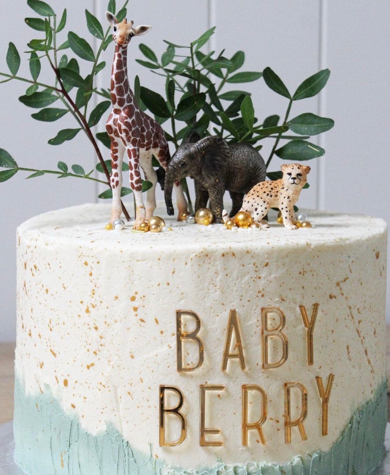 Letter Cake Charms Mirror Acrylic Cake Topper Cake Writing - Etsy