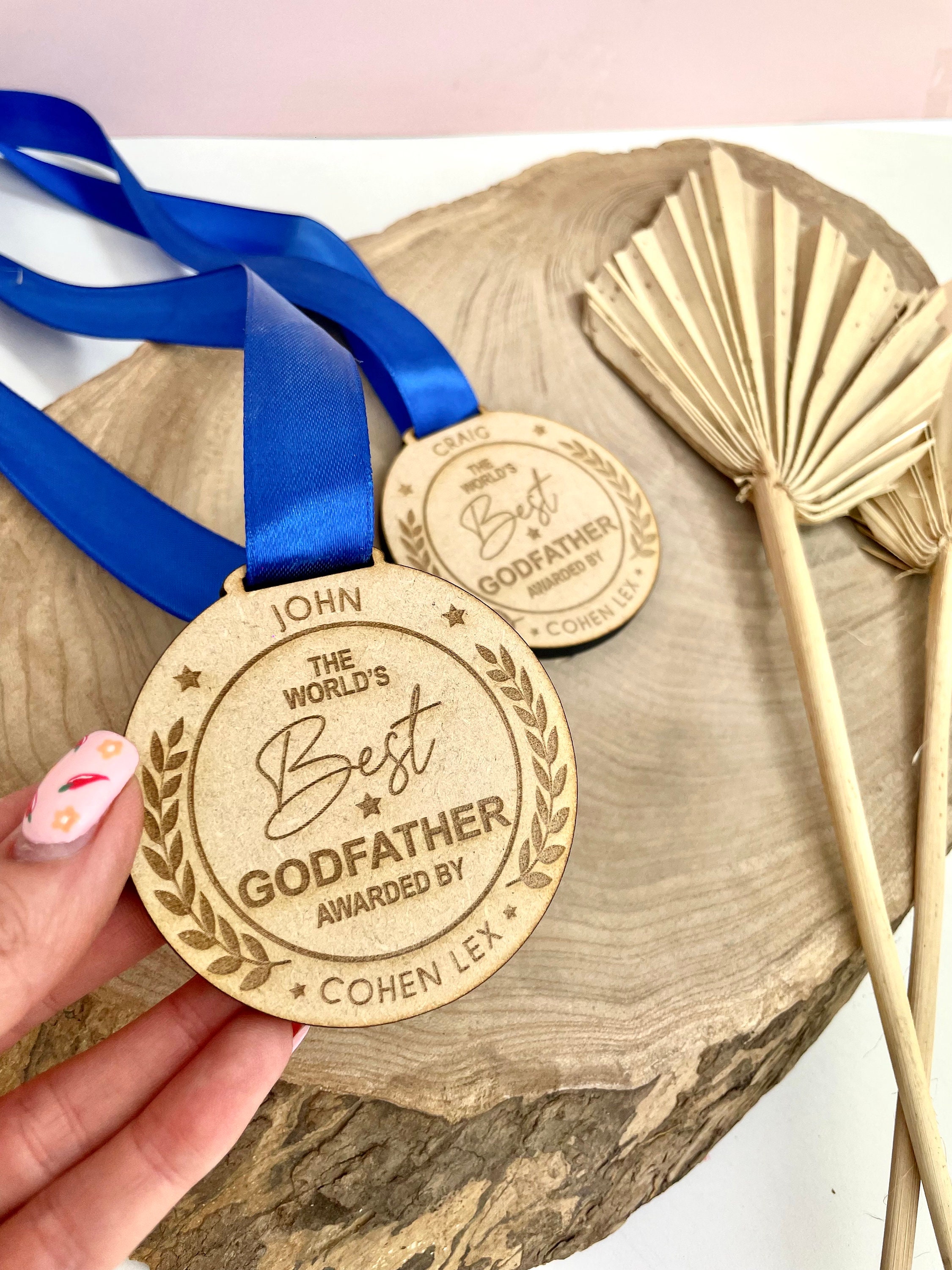 Father’s Day Gift - World’s Best Dad Medal Novelty Award Gift - for Him ...