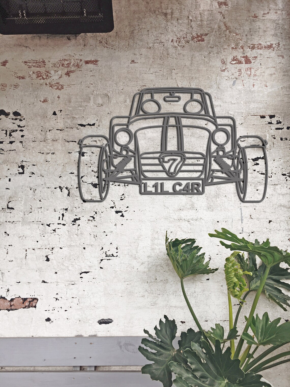 Caterham 7 Wall Art Line Drawing 3D Wooden Cut Out - Gold - Copper ...