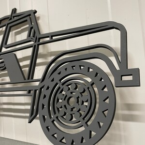 Land Rover Defender 90 Tdi Wall Art Line Drawing 3D Wooden Cut Out ...