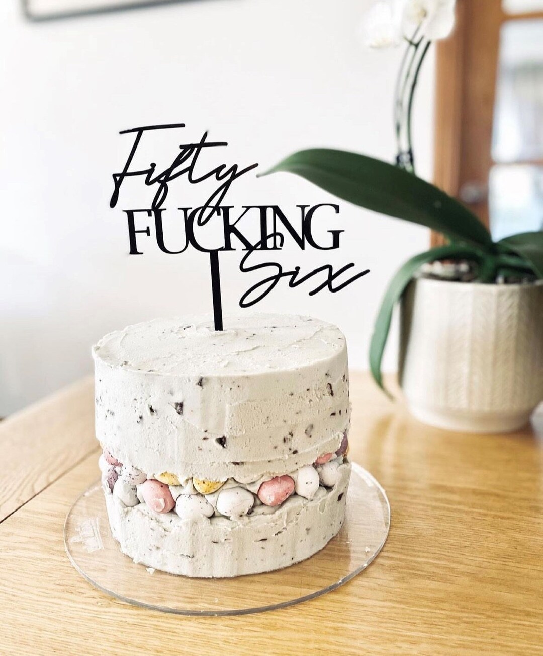 Custom Birthday Fking Age Cake Topper Swearing, Explicit, Cheeky, Funny ...