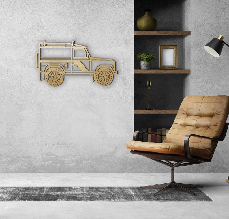 Land Rover Defender 90 Tdi Wall Art Line Drawing 3D Wooden Cut - Etsy