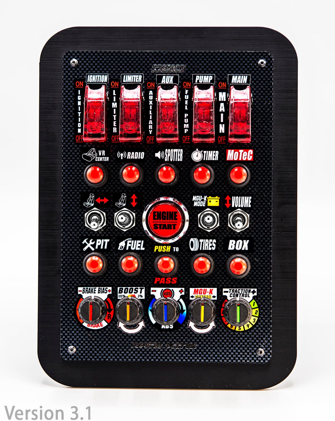 Sim Racing Decals For Button Boxes / Steering Wheels Version | Etsy