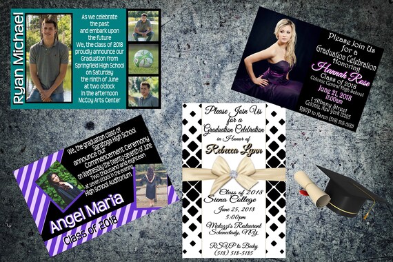 Magnetic Graduation Announcements Invitations Save the Dates | Etsy