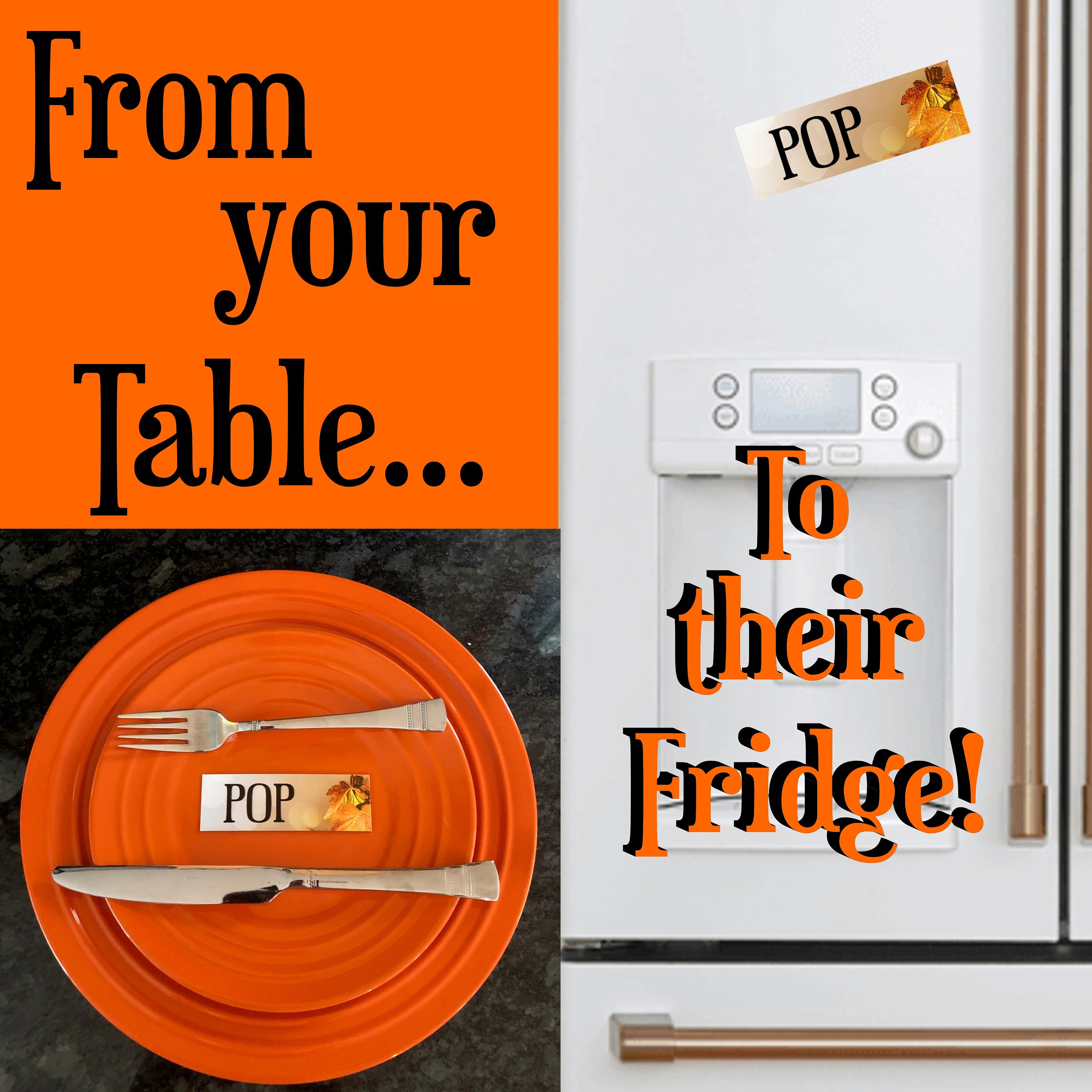 Thanksgiving Magnetic Place Cards Double as favors for your | Etsy