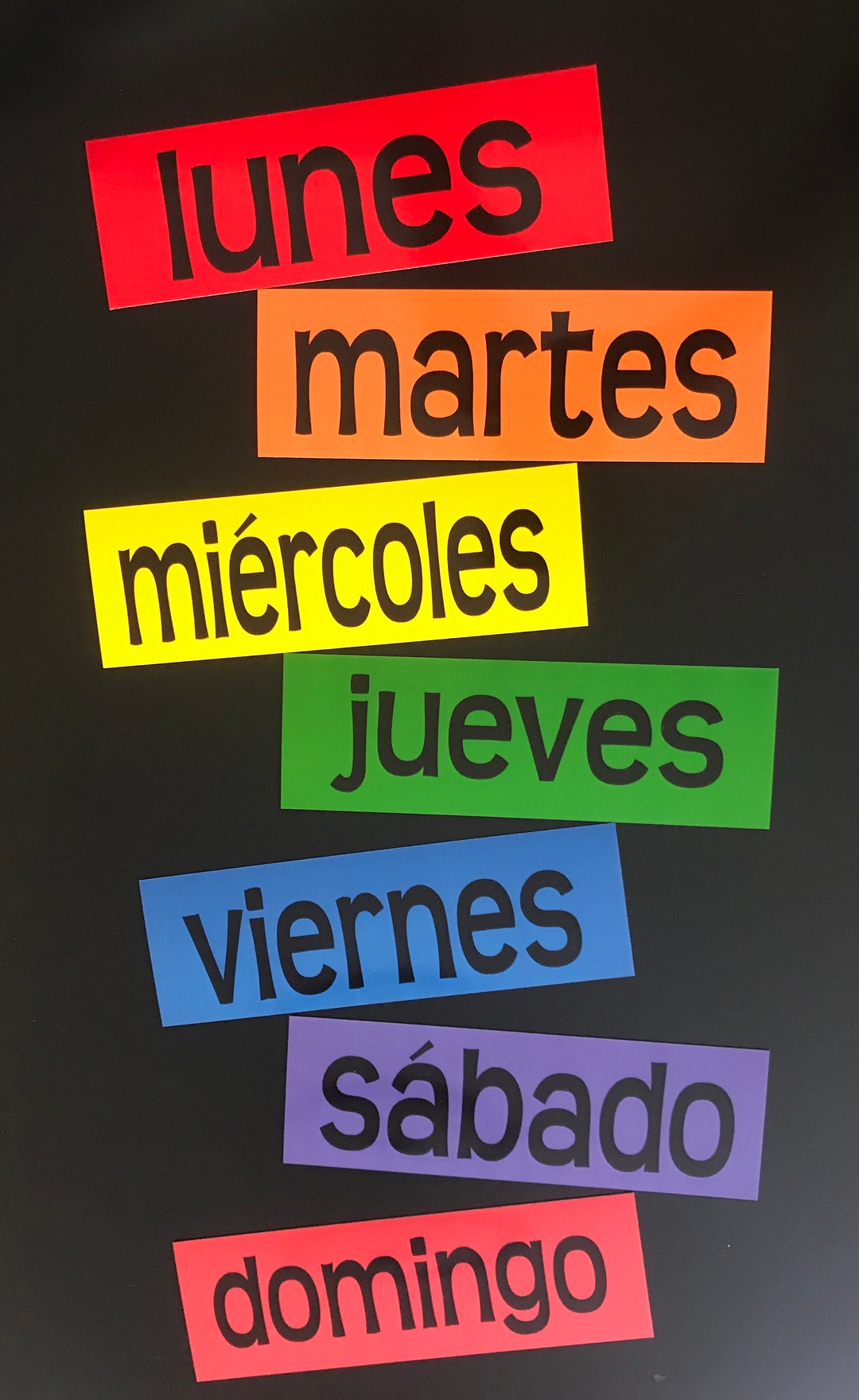 SPANISH Large Full Calendar Set MAGNETS Great for Teachers and ...