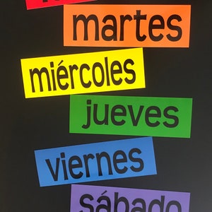 SPANISH Large Full Calendar Set - MAGNETS - Great for Teachers and ...