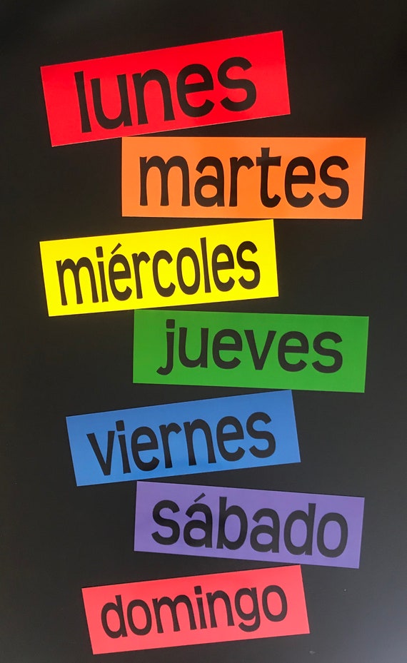 SPANISH Large Full Calendar Set MAGNETS Great for Teachers | Etsy