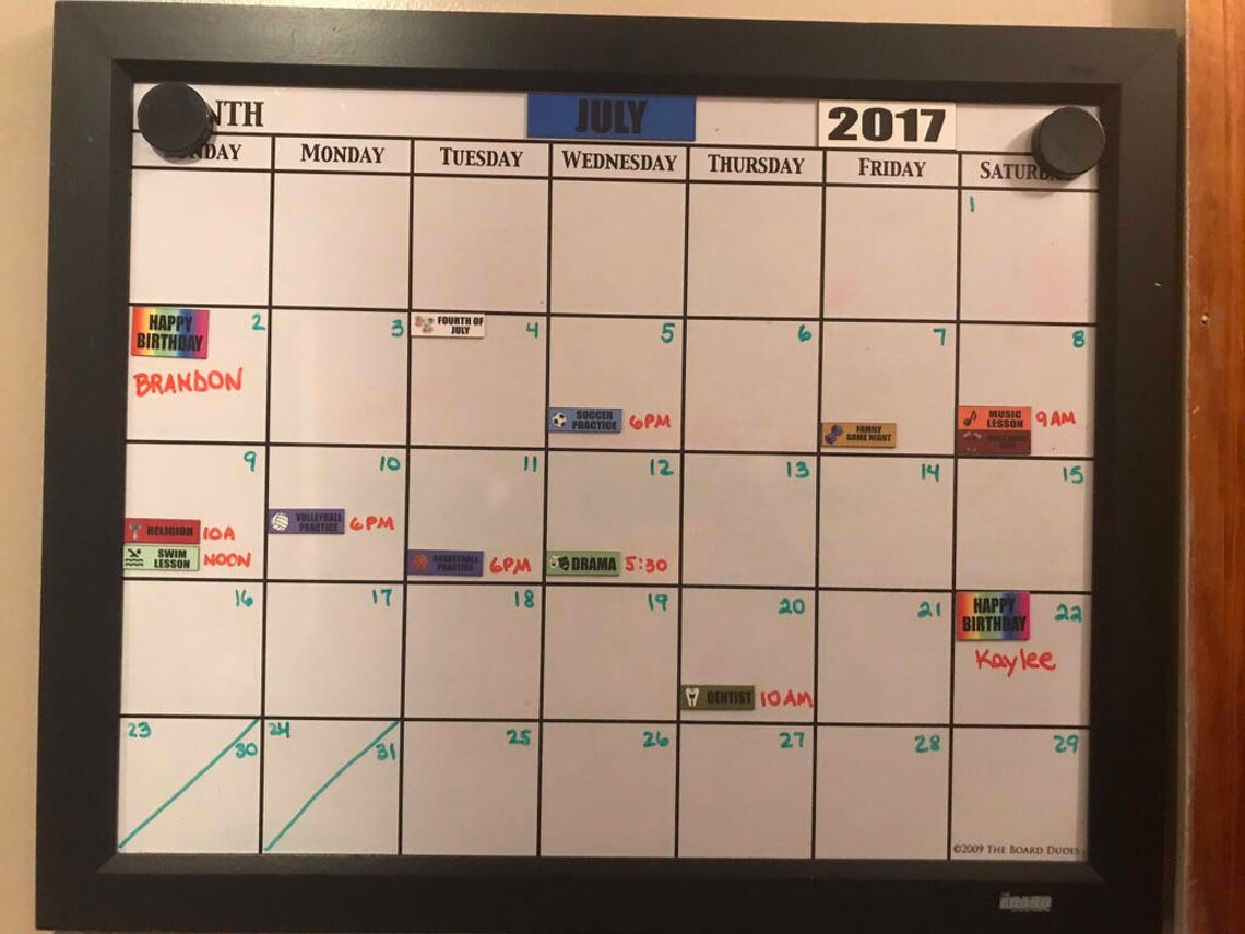 Calendar Magnets Holiday Set | Etsy