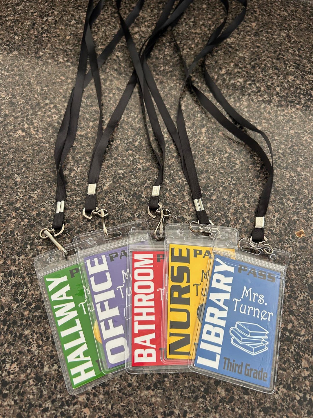 Personalized Magnetic Classroom Hall Pass Set With Lanyards - Etsy