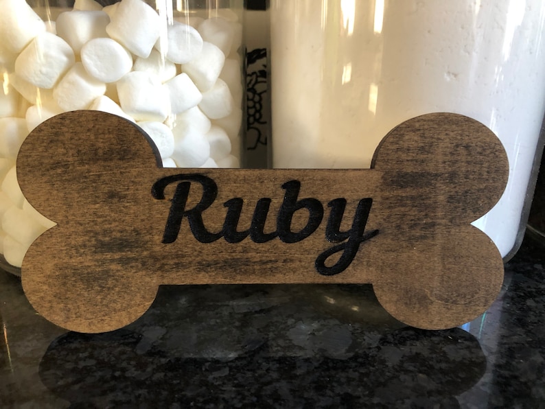 Custom Personalized Dog Sign Bone - Etsy