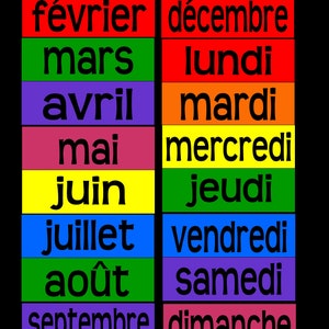 FRENCH Large Full Calendar Set - MAGNETS - Great for Teachers and ...