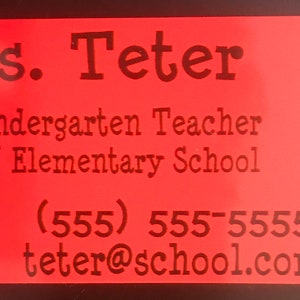 Set of 12 ~ Teacher Contact Magnets! Back to School! - Etsy