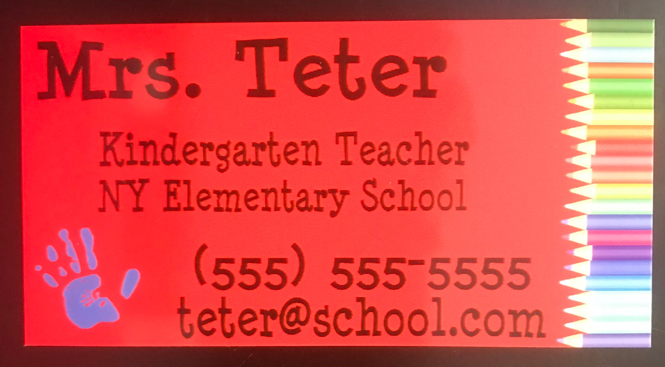 Set of 12 Teacher Contact Magnets Back to School | Etsy