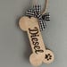 Custom Personalized Wooden Dog Bone Ornament - Christmas! - Etsy