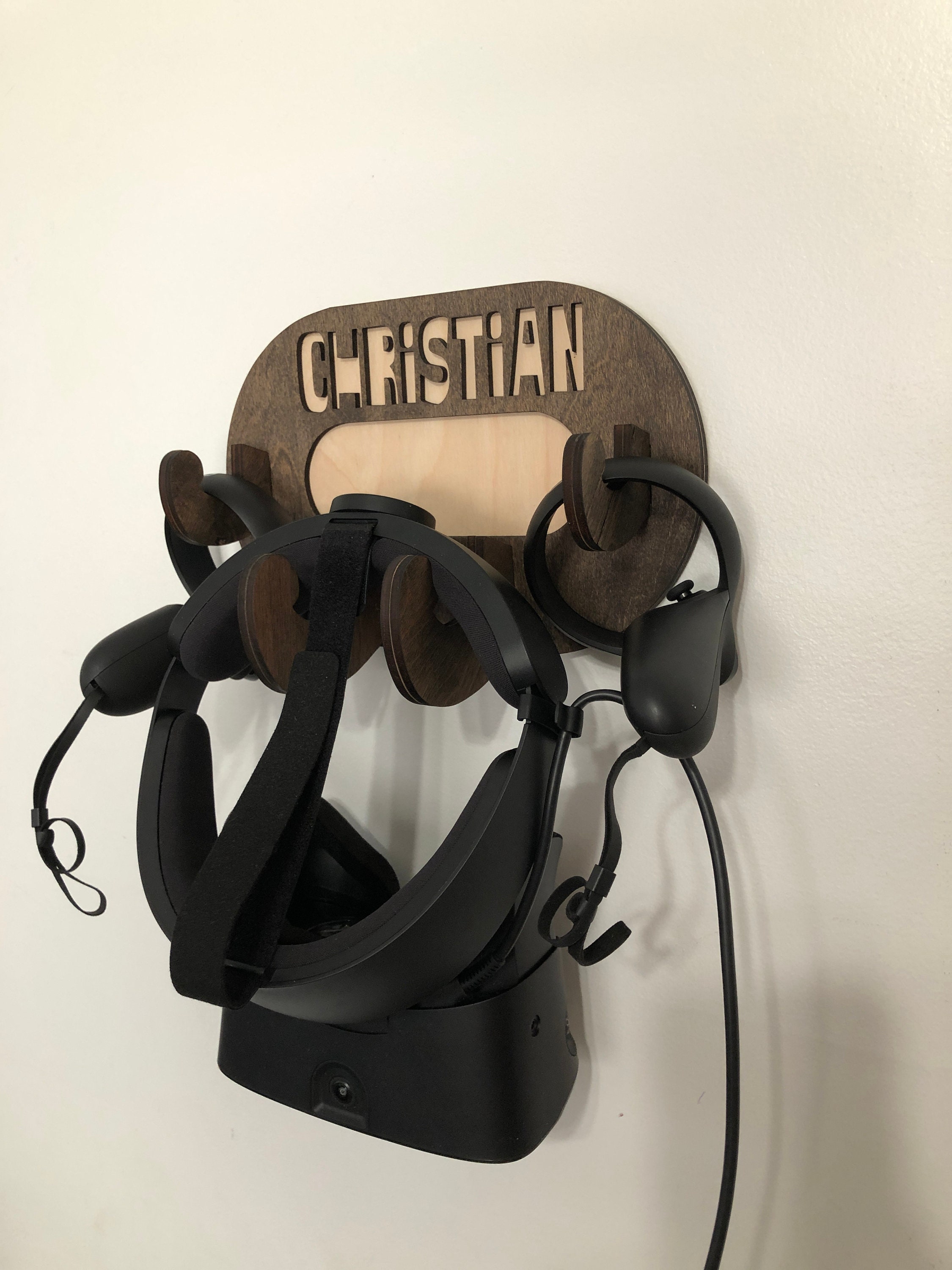 Personalized Gaming Headset Wall Mount Holder Headset and - Etsy