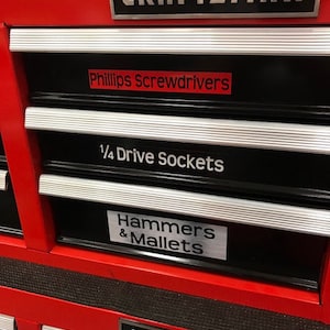 Custom Tool Box Magnets - Labels - Mechanics - Craftsman - Snap on ...